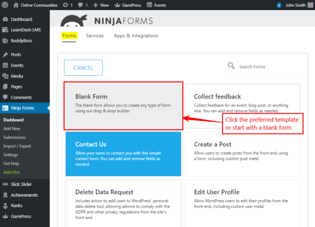 Ninja Forms - Knowledge Base | BuddyBoss Resources