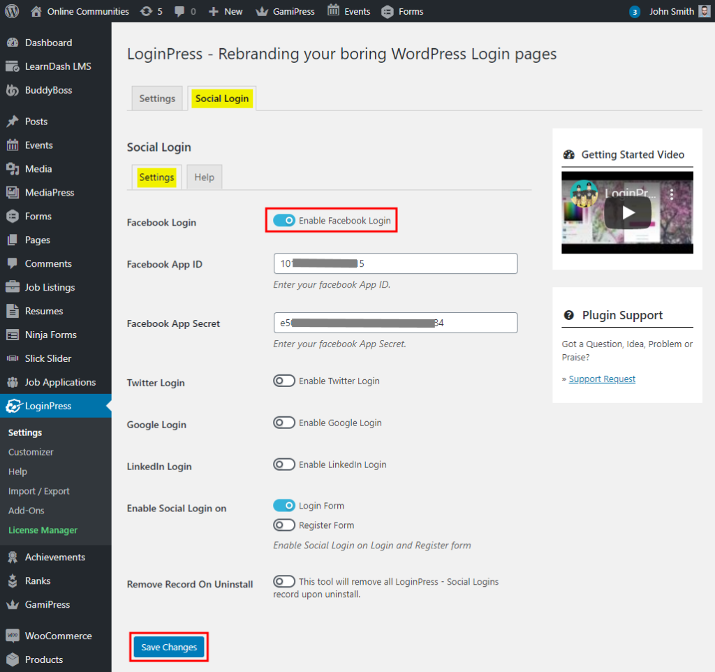 LoginPress Add-ons - Knowledge Base | BuddyBoss Resources