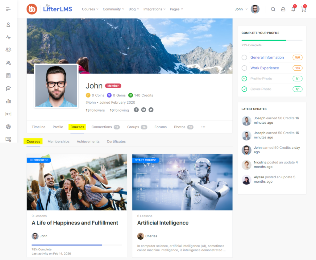 LifterLMS - BuddyPress Integration - Knowledge Base | BuddyBoss Resources