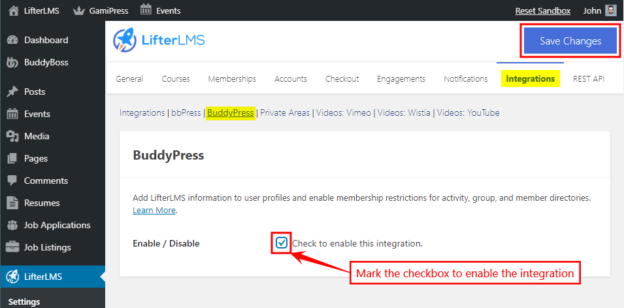 LifterLMS - BuddyPress Integration - Knowledge Base | BuddyBoss Resources