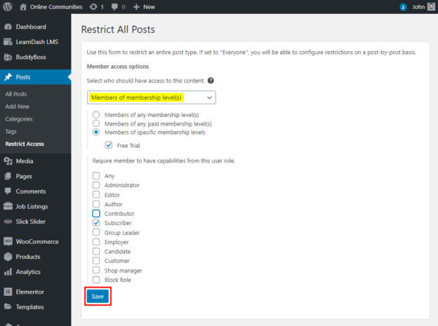 Restrict Content Pro - Knowledge Base | BuddyBoss Resources