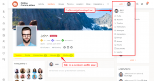 Profile Navigation - Knowledge Base | BuddyBoss Resources