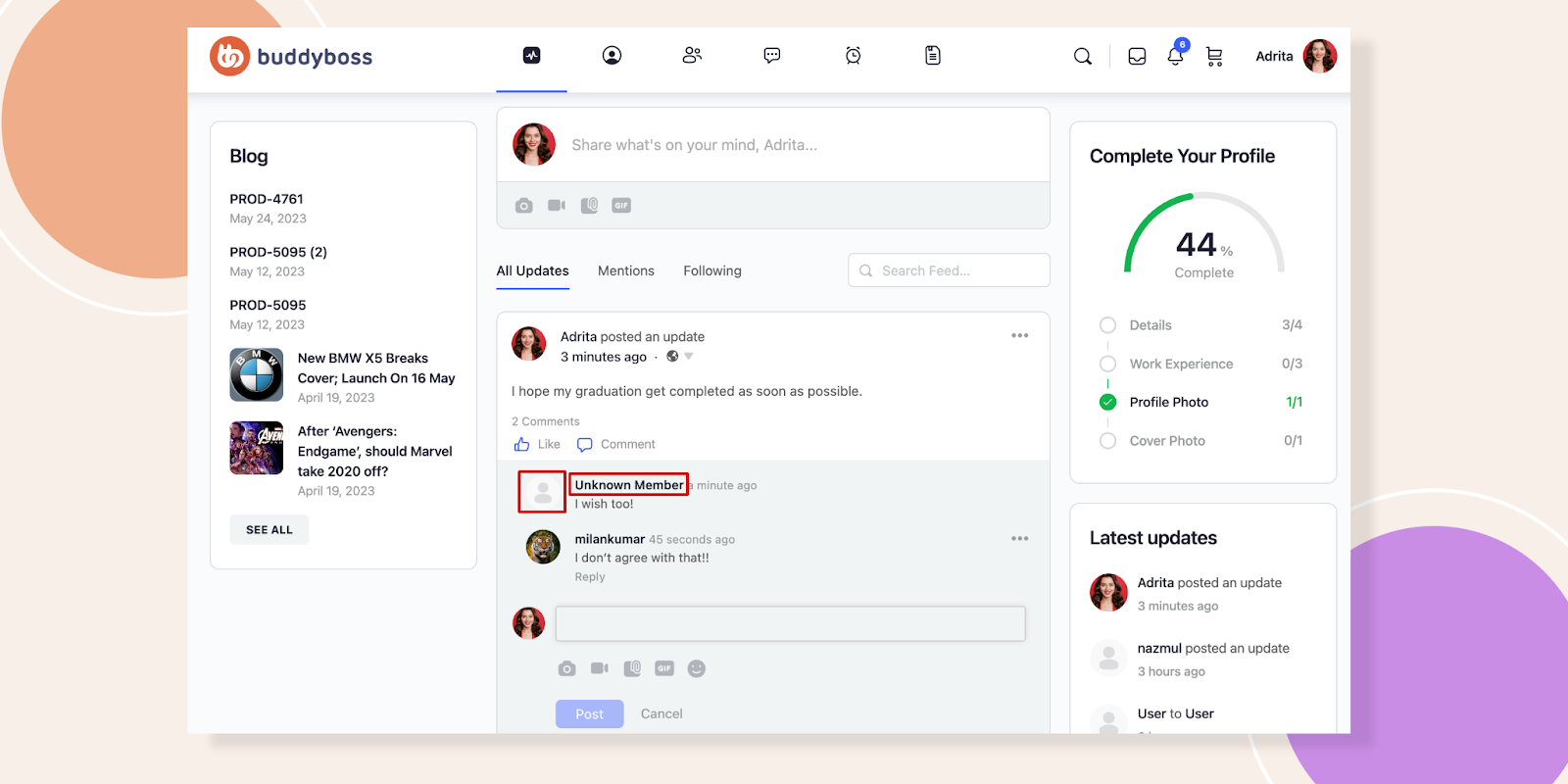Activity Post - Knowledge Base | BuddyBoss Resources