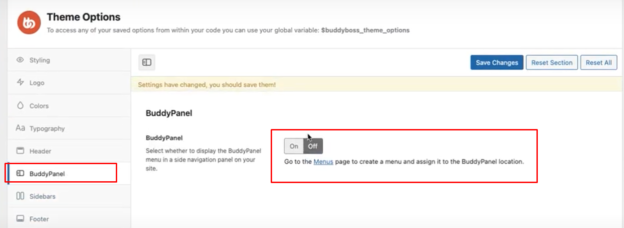 Managing the widget sidebar menu - Knowledge Base | BuddyBoss Resources
