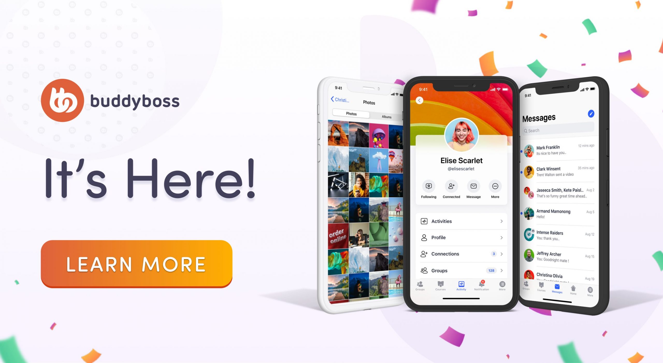 It's Here Page • BuddyBoss