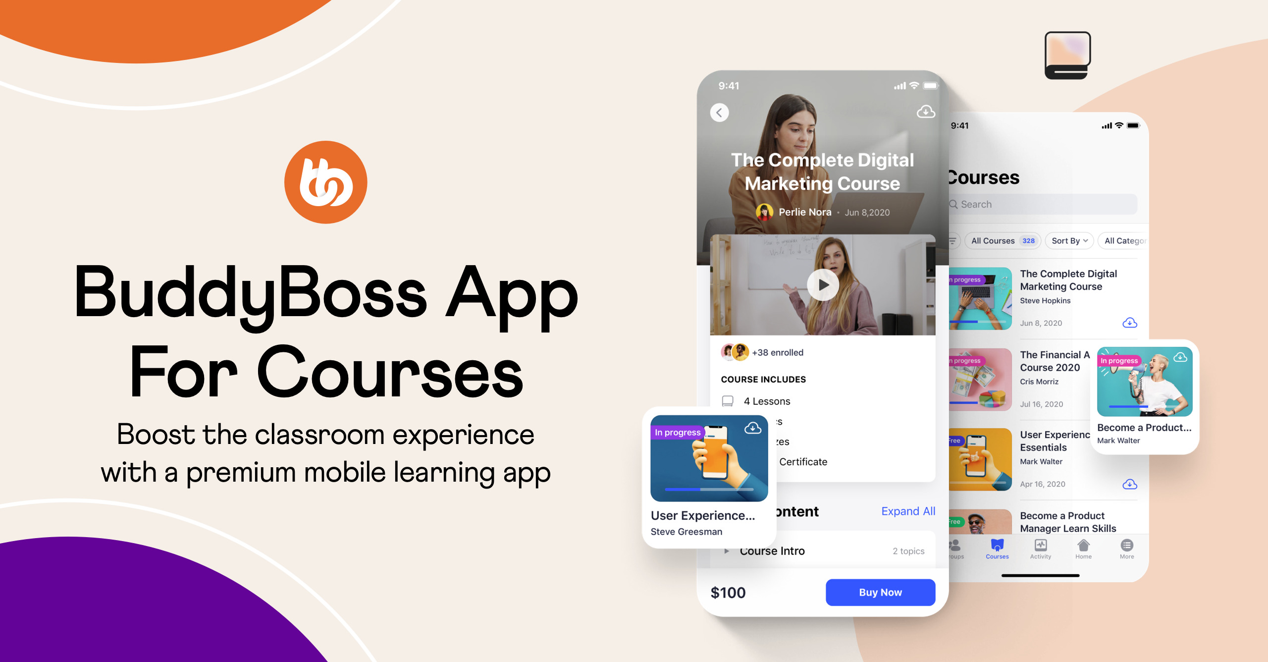 Online course apps for iOS & Android done for you. | BuddyBoss