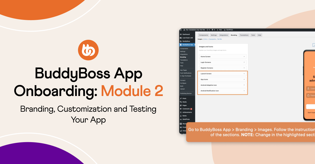 App Onboarding Week 2 • BuddyBoss
