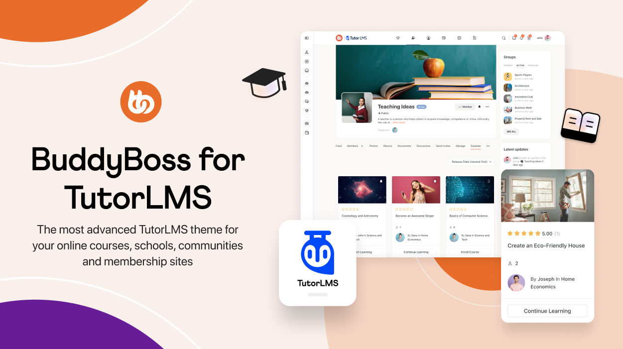 BuddyBoss Theme for Tutor LMS | BuddyBoss