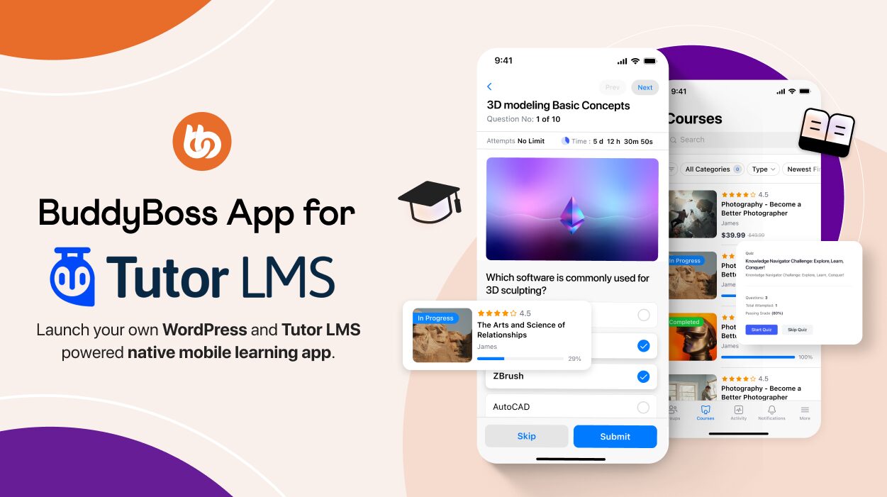 Mobile App for Tutor LMS • BuddyBoss